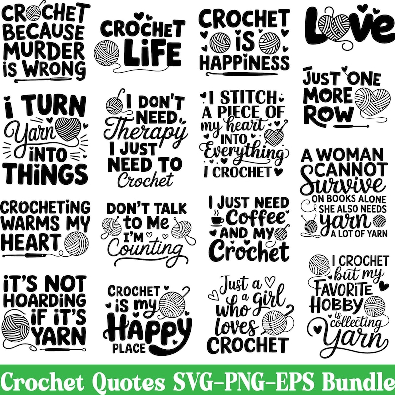 Crochet Svg - Etsy
