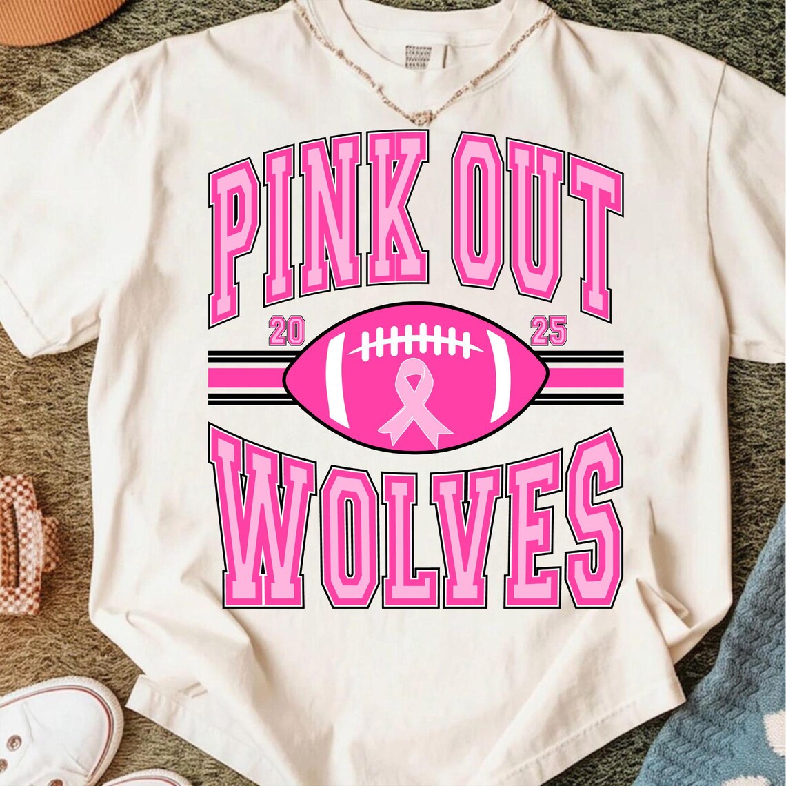 Pink Out Bobcats Png, Breast Cancer Awareness Game Day Png, School ...