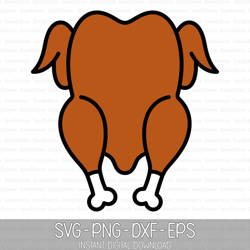 Turkey Body Outline Printable - Etsy