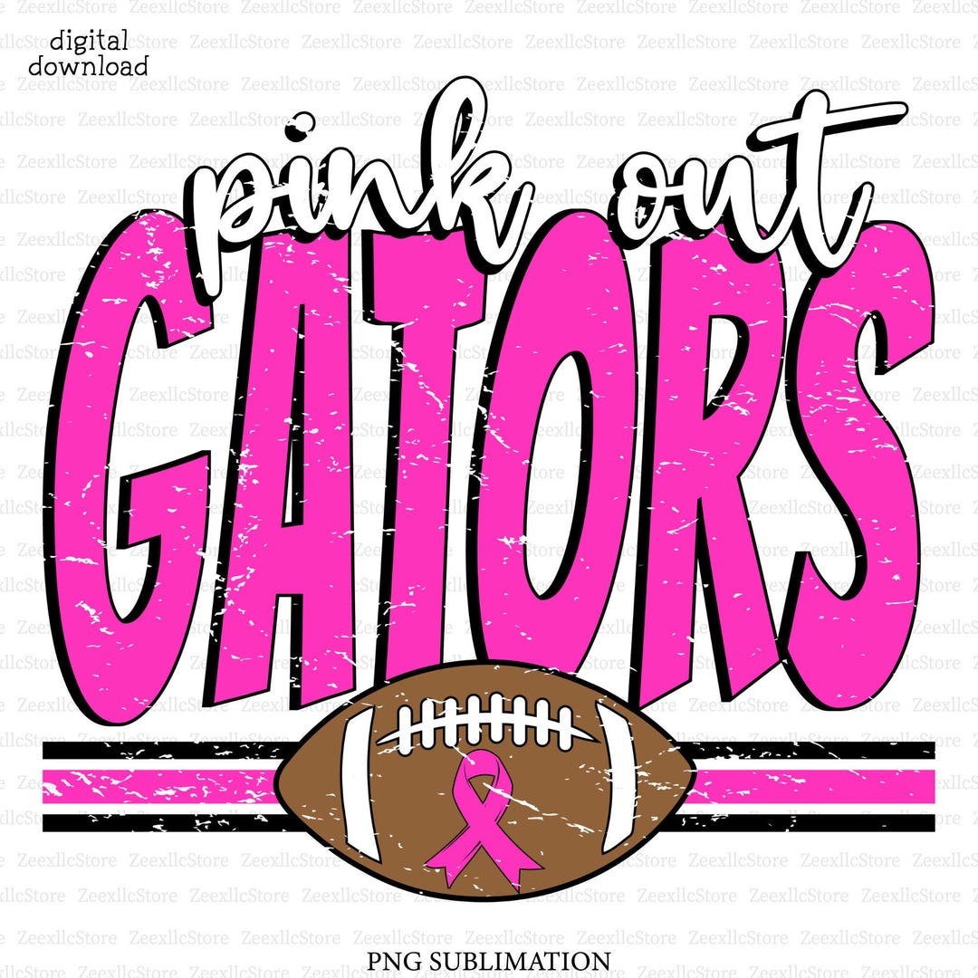 Gators Png, Breast Cancer Football Pink Out Png, Sport Breast Cancer ...