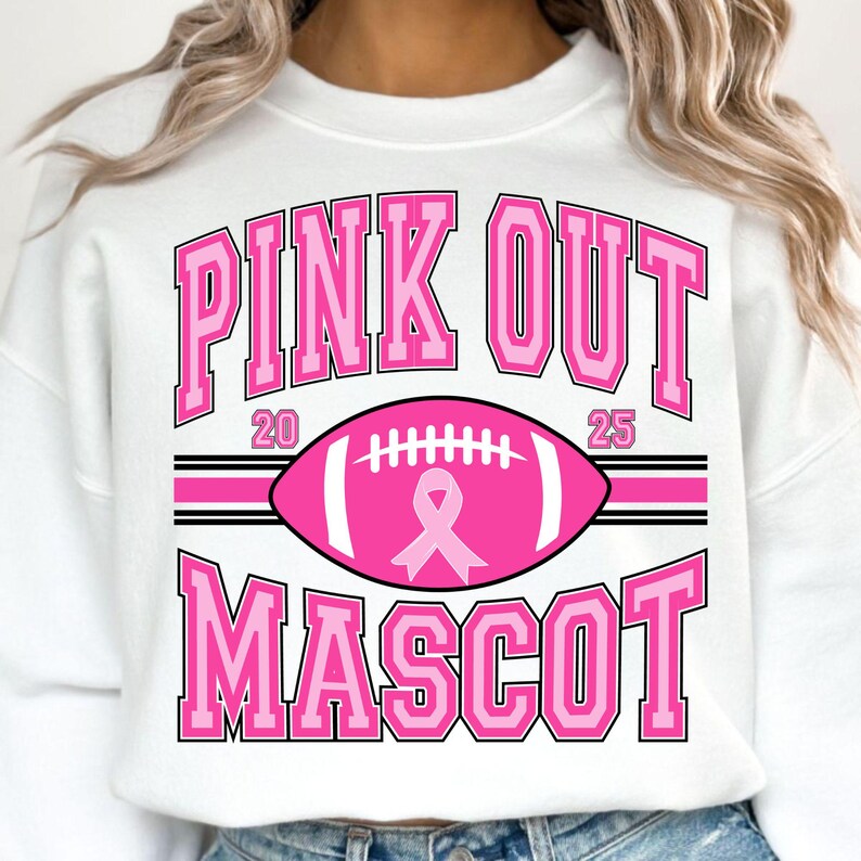 Custom Mascot Pink Out Png, Custom Football Png, Custom Pink Out ...