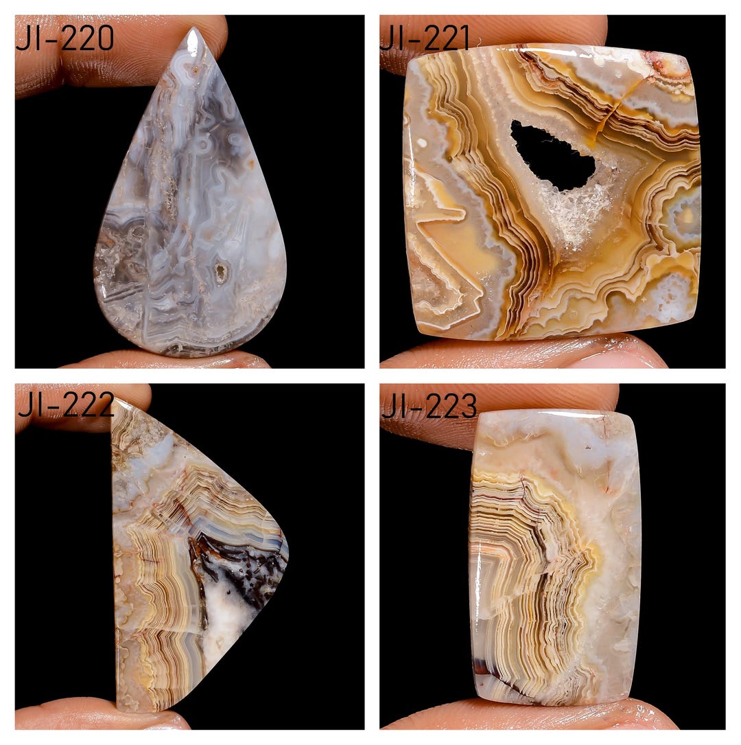 Natural Crazy Lace Agate Fancy Shape Un-drilled Smooth Cabochon Single ...