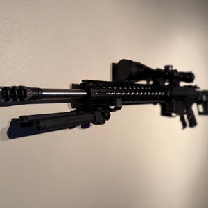 3D Printed Rifle Wall Mount – Gun Rack Brackets for Firearm Storage ...