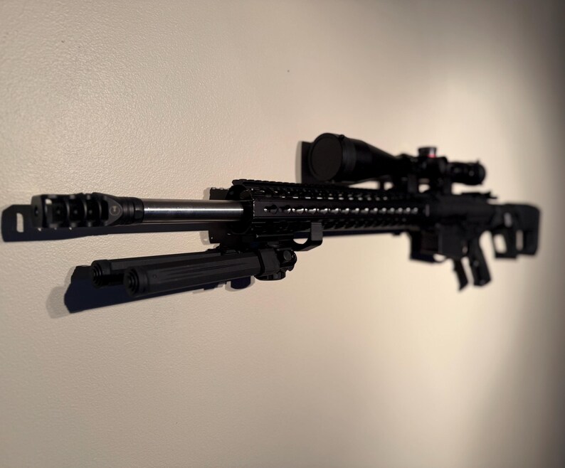 3D Printed Rifle Wall Mount – Gun Rack Brackets for Firearm Storage ...