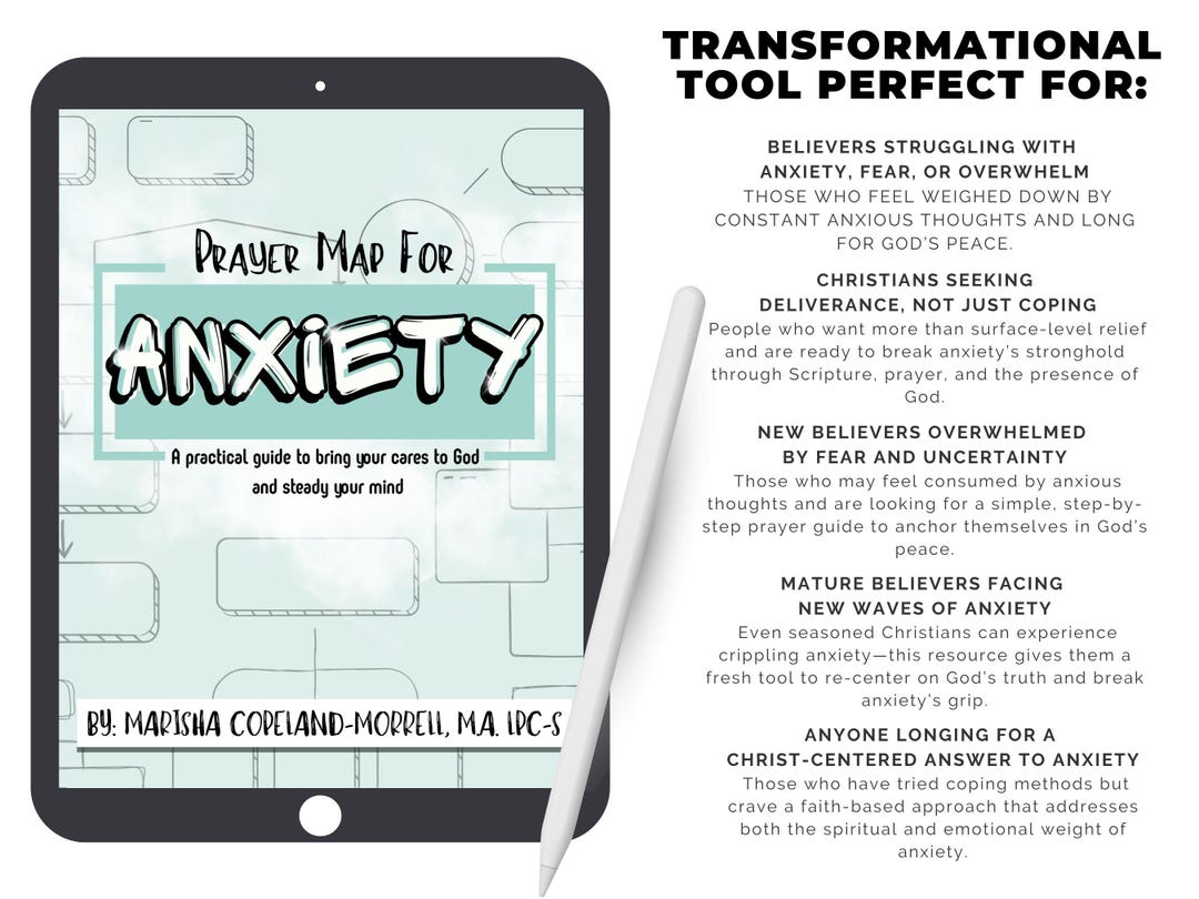 Bible Prayer Map | Anxiety | Prayer Mapping | Prayer Journal | Self ...