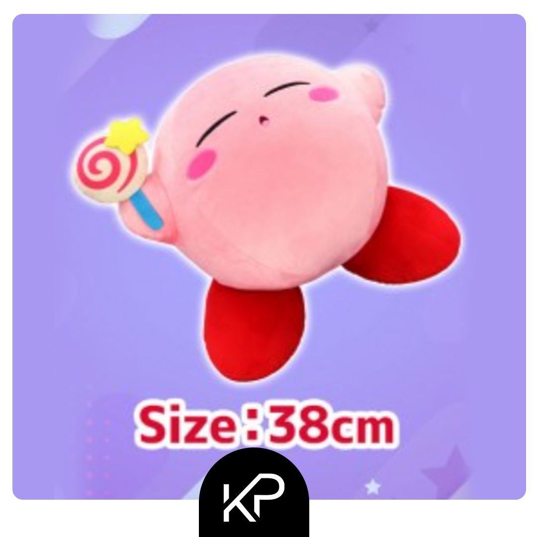 Kirby Stars 14" Manpaku! Sleeping BIG Stuff Plush Pink Toreba SK Japan ...