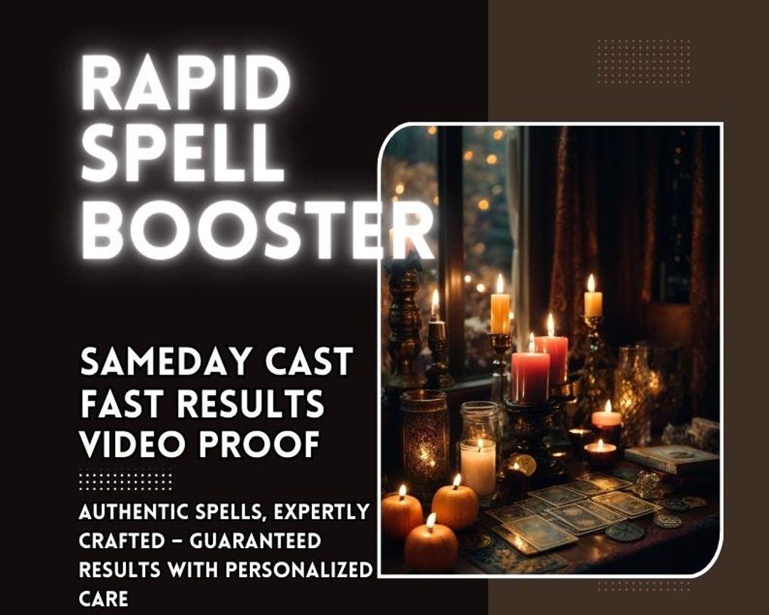 RAPID SPELL BOOSTER Instant Energy Surge Success Accelerator | Manifestation Speedup Amplify ...