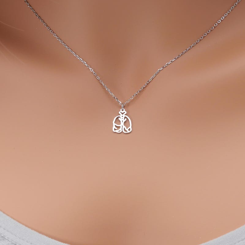 Sterling Silver Lung Jewelry - Etsy UK