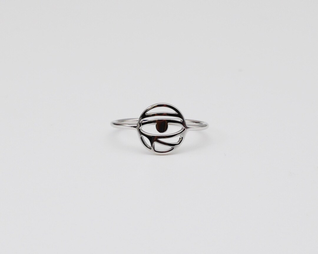 Eye of Horus Ring, Egyptian Symbol Jewelry, Protection Ring Gift for ...