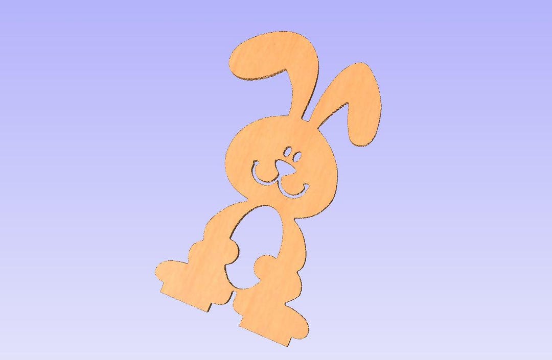 Easter Bunny CNC Files | Vectric CRV Digital Download | Laser & Router ...