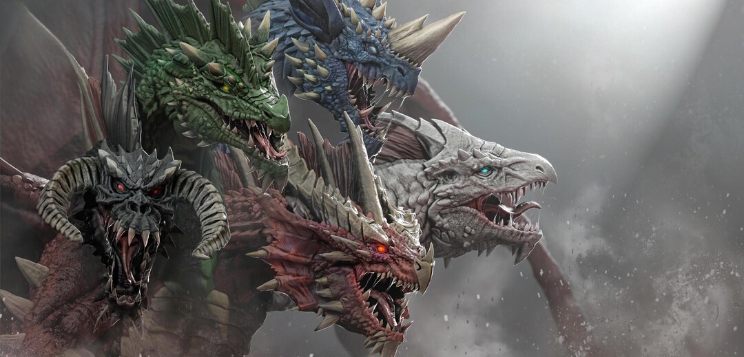 Dnd Dragon & Dungeon Figurines – High-definition 3D Print STL Files - Etsy