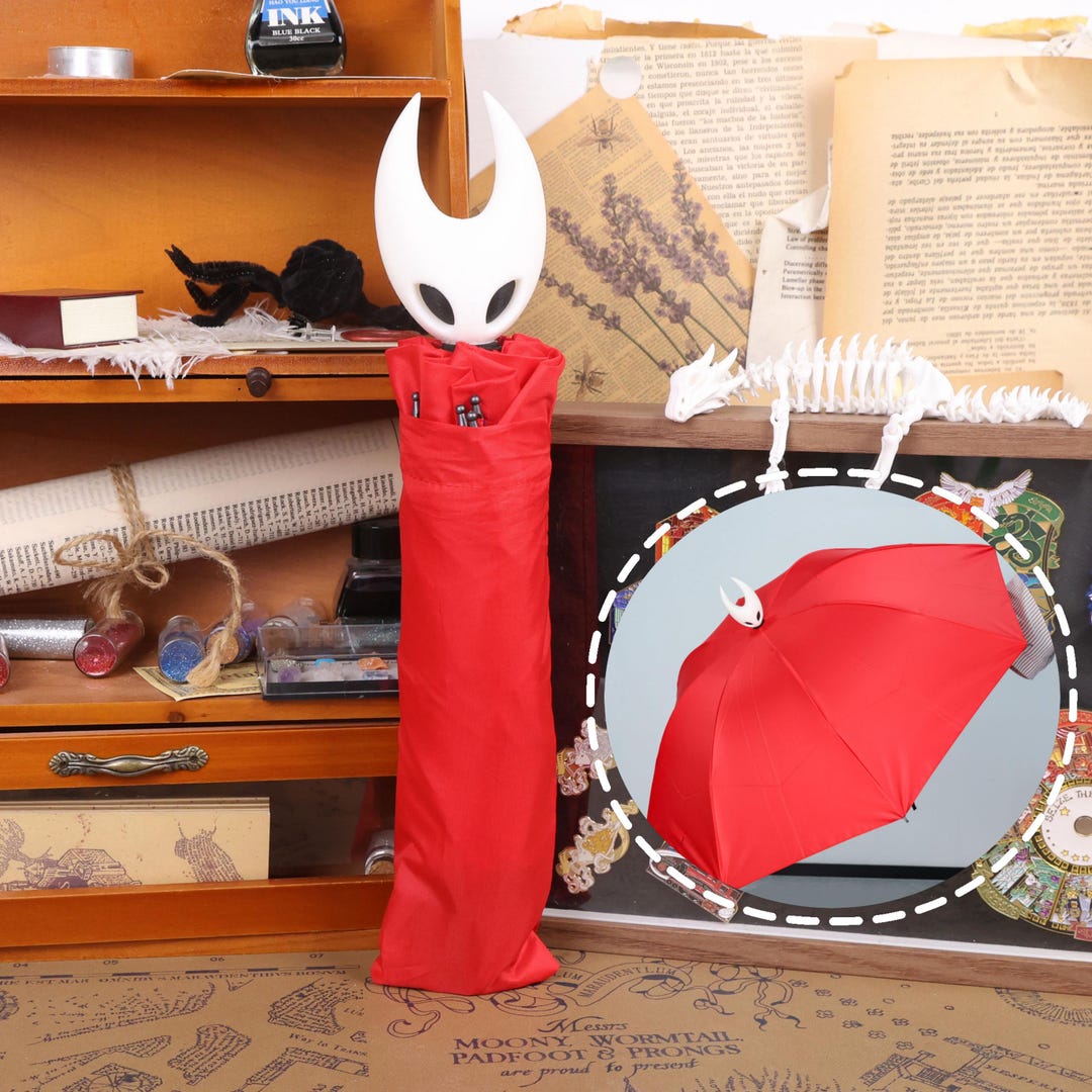 Hornet Cosplay Red Umbrella With 3D Printed Topper Handmade Parasol for ...