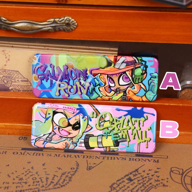 Splatoon Graffiti Metal Pin Anime Style Badge Gift for Gamers ...