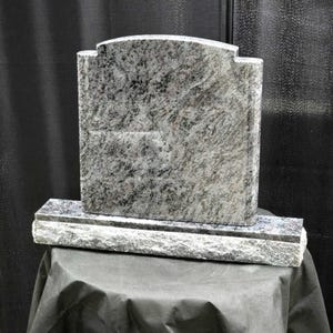 Bahama Blue Granite Headstone: Personalized Memorial Stone - Etsy