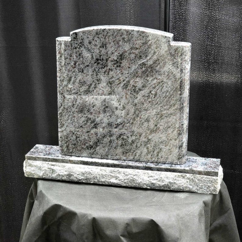 Bahama Blue Granite Headstone: Personalized Memorial Stone - Etsy