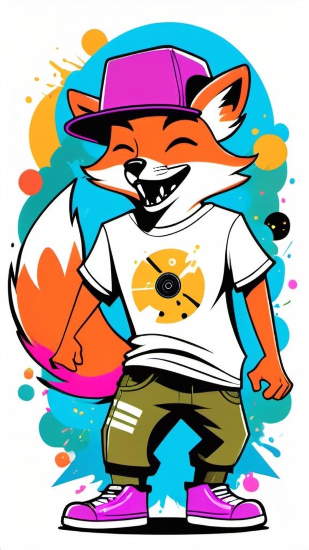 A Hip Hop Dancing Fox - Etsy
