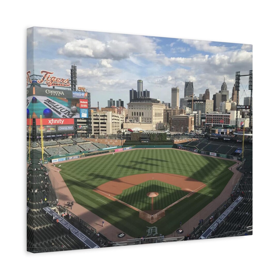 Detroit Tigers Comerica Park Canvas Wall Art | Decor for Home & Office ...