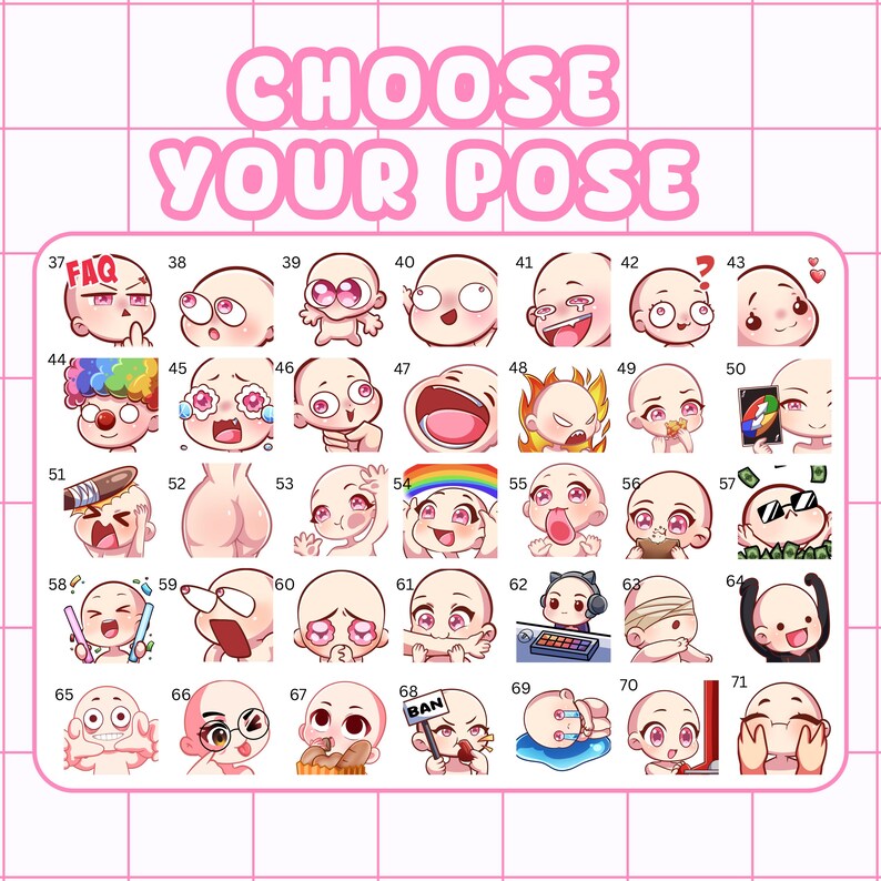 Custom Chibi Emotes | Animated Twitch, Discord Sub Emotes, Twitch Emote ...