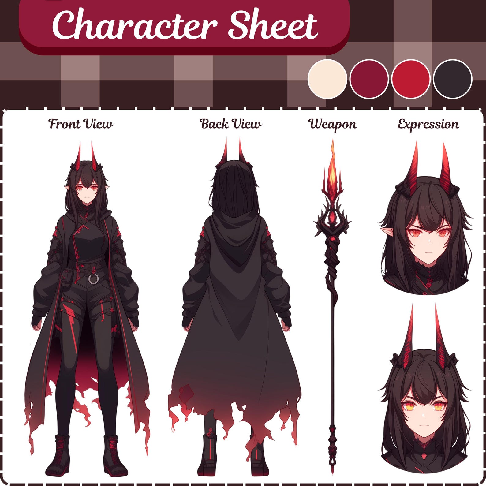 CHARACTER SHEET, Reference Sheet, Character Reference Sheet, Furry Reference Sheet, Vtuber Model ...