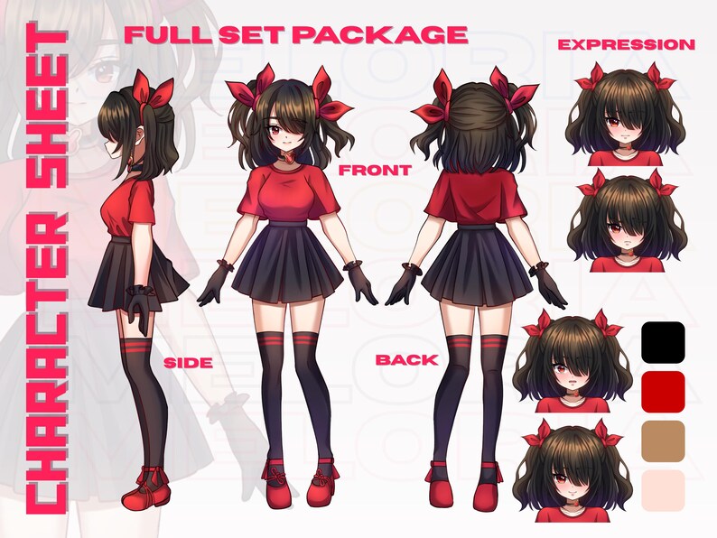 Character Reference Sheet, Custom Reference Sheet, Furry Reference ...