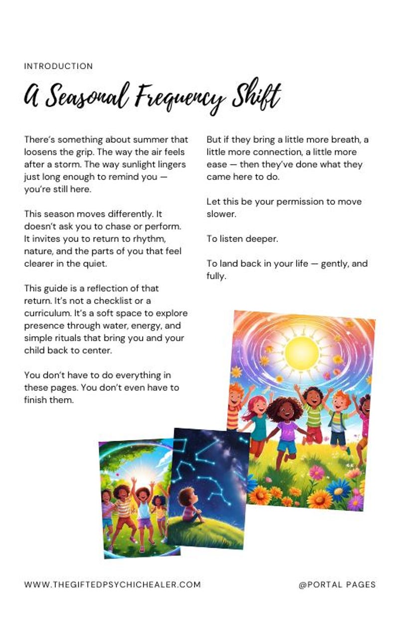 Starseed Child Summer Guide – Printable Parenting Rituals, Water ...