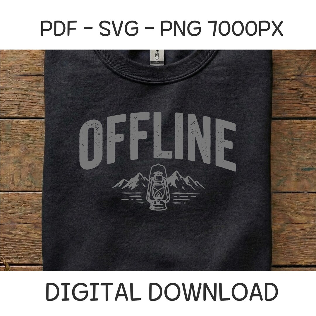 Offline SVG PNG Camping Lantern Mountains Outdoor Adventure Hiking ...