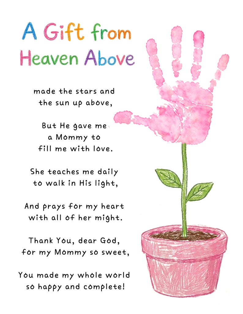 Sunday School Mothers Day Craft, Church Classroom Activity, Christian ...