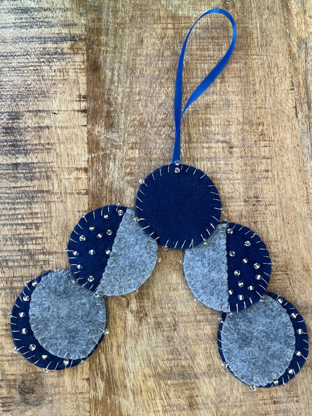 Starry Night Felt Ornament- Night Sky - Solstice Gift - Home Decor ...