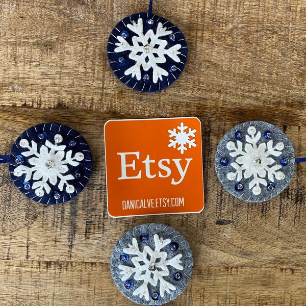 Felt Snowflake - Etsy