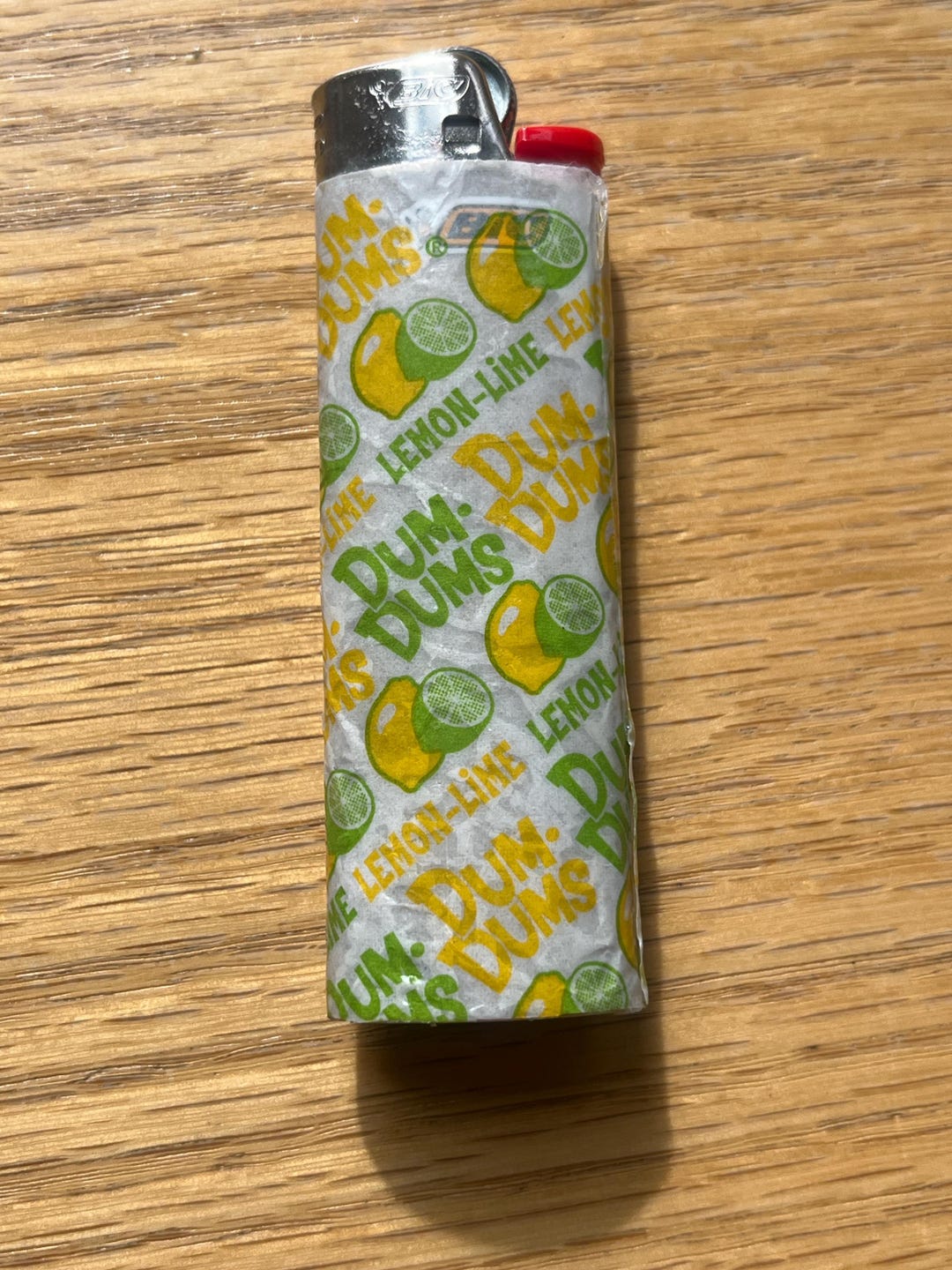 Dum Dum Candy Wrapper Lighter - Green- Lemon-lime Lollipop Wrapper ...