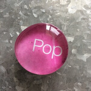 Pop Art Set of Four Glass Magnets - Magnet Set - Glass Gem Magnets - Etsy