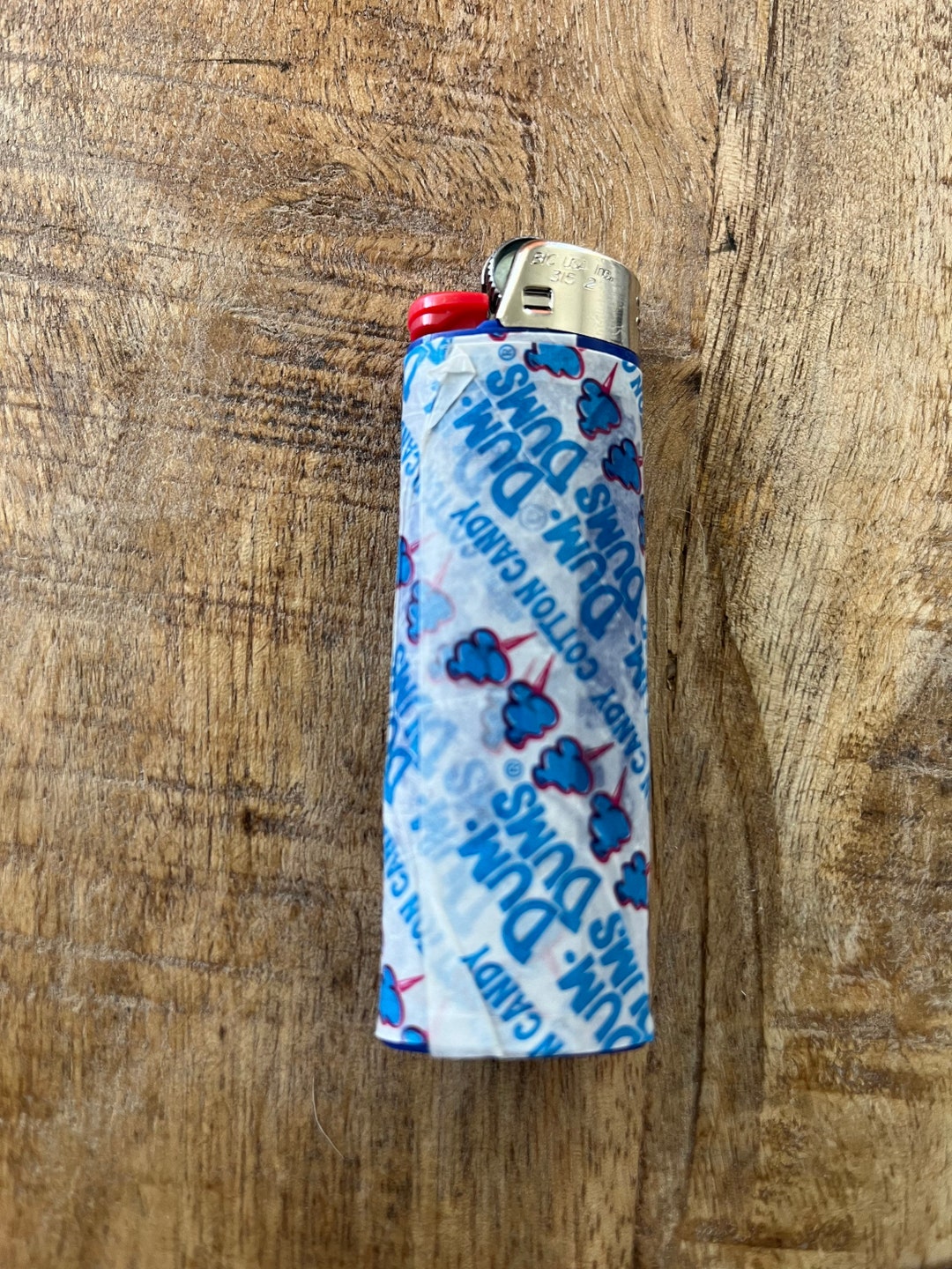 Dum Dum Candy Wrapper Lighter - Blue - Cotton Candy Wrapper - Bic ...