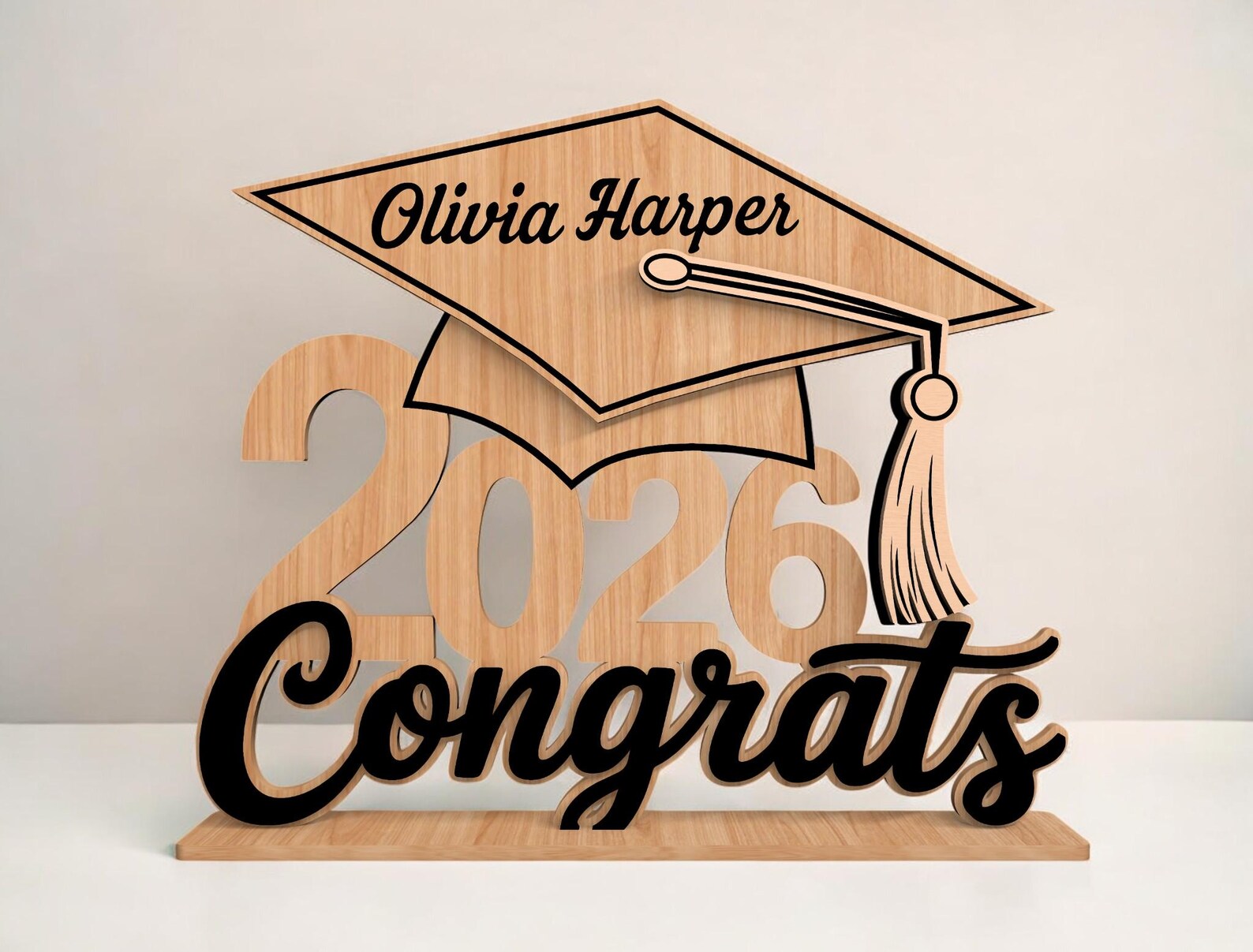 Graduation Sign SVG 2025–2030, Congrats Grad Laser Cut File ...
