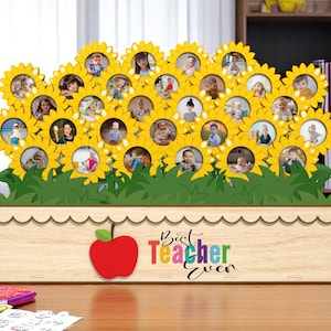 Photo Frame Best Teacher Flower Box Laser Cut BUNDLE SVG | Teacher ...