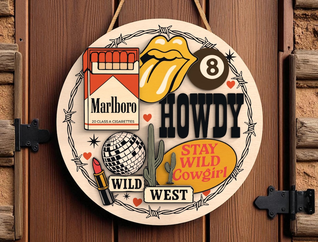 Howdy Wild West Welcome Sign Laser Cut Digital Files SVG – Western ...