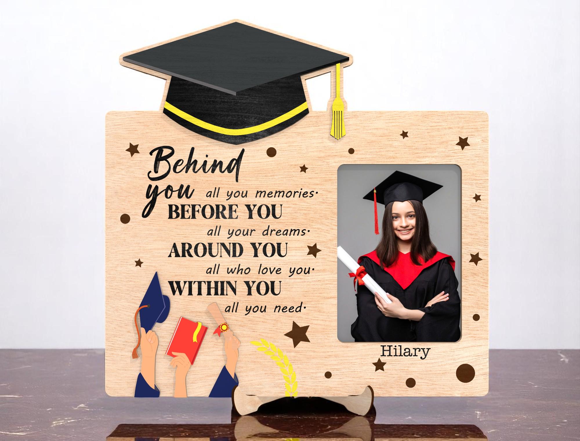 Graduation Quote Photo Frame Laser Cut Files 2 Designs | Personalized ...
