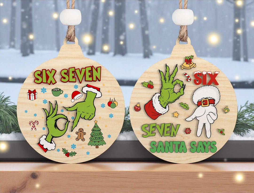Grinch Hand Ornament Laser Cut Digital Files SVG – Funny Christmas ...