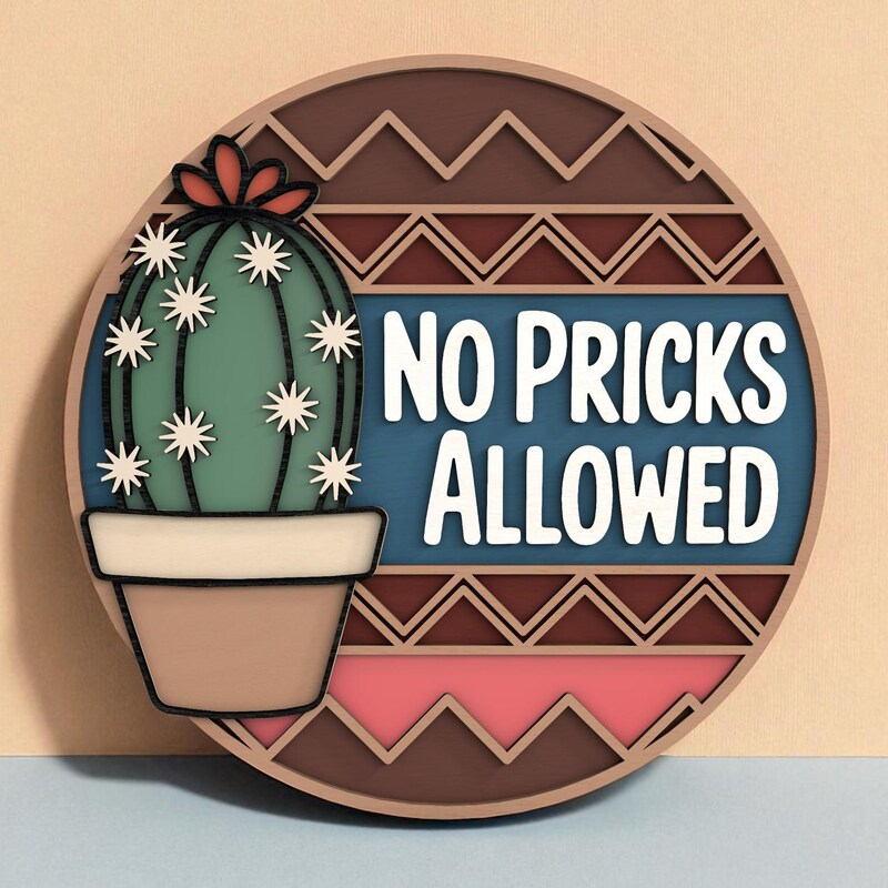 Cactus Door Hanger - Etsy