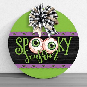 Spooky Season Eyeball Welcome Sign Laser Cut Digital Files SVG ...