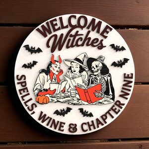 Witches Welcome Sign Laser Cut Digital Files SVG – Spooky Halloween ...
