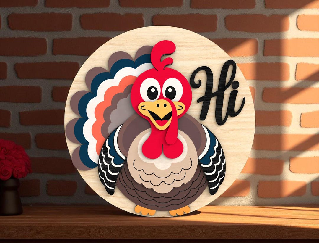 Funny Turkey Welcome Sign Laser Cut Digital SVG – Laser Cut Digital ...