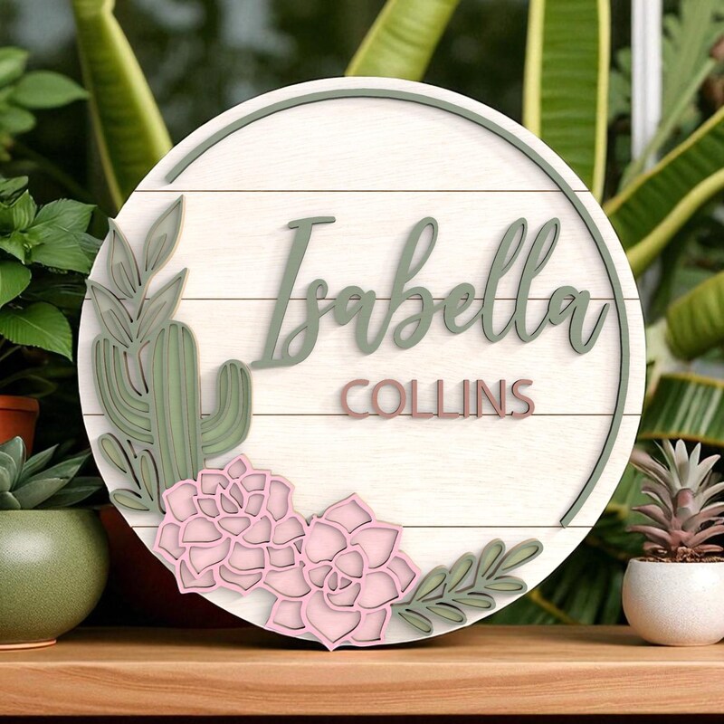 Cactus Nursery Decor - Etsy