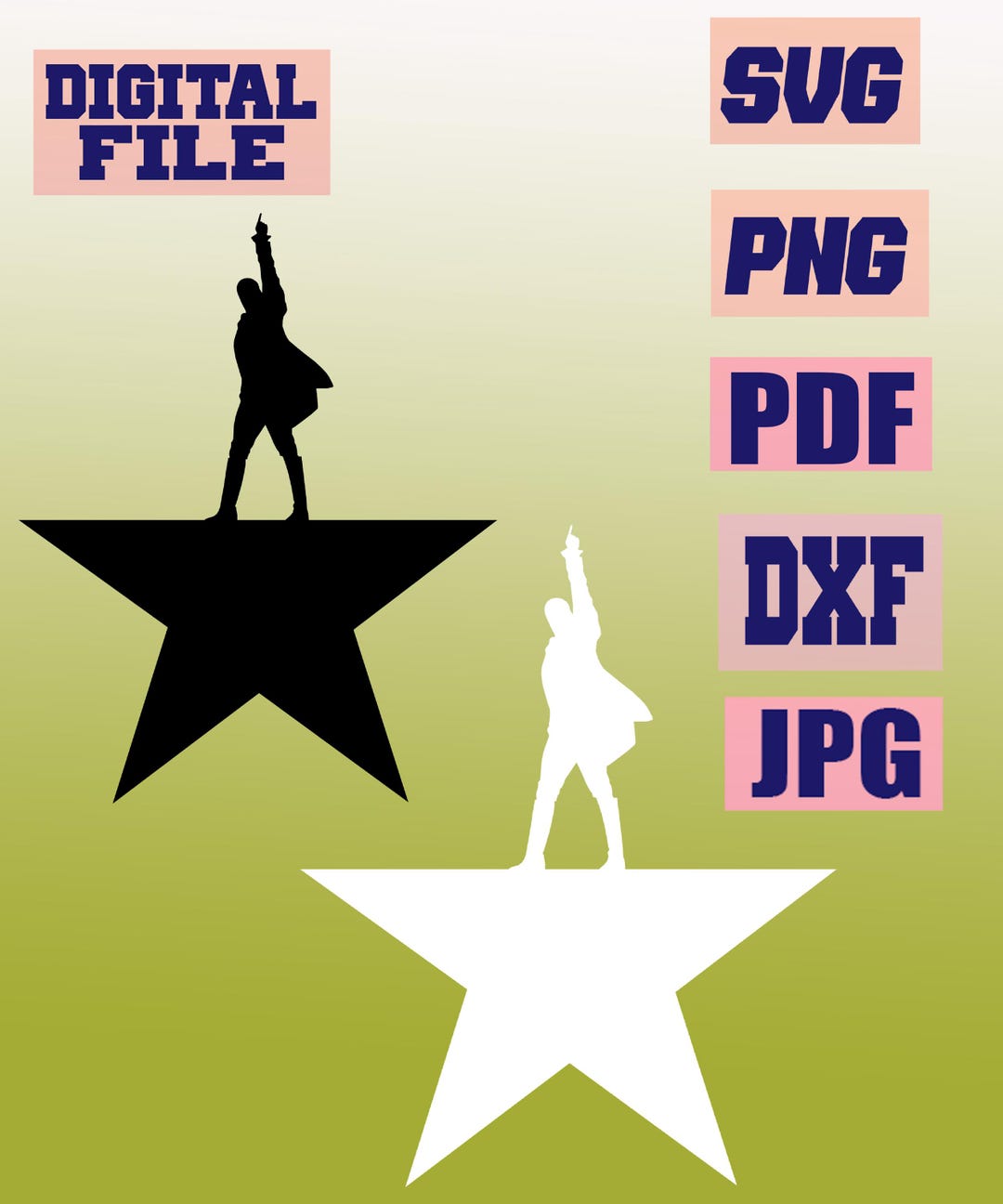 Svg/png/jpg/pdf/dxf Hamilton Star Logo Vector Cut File for Cricut ...
