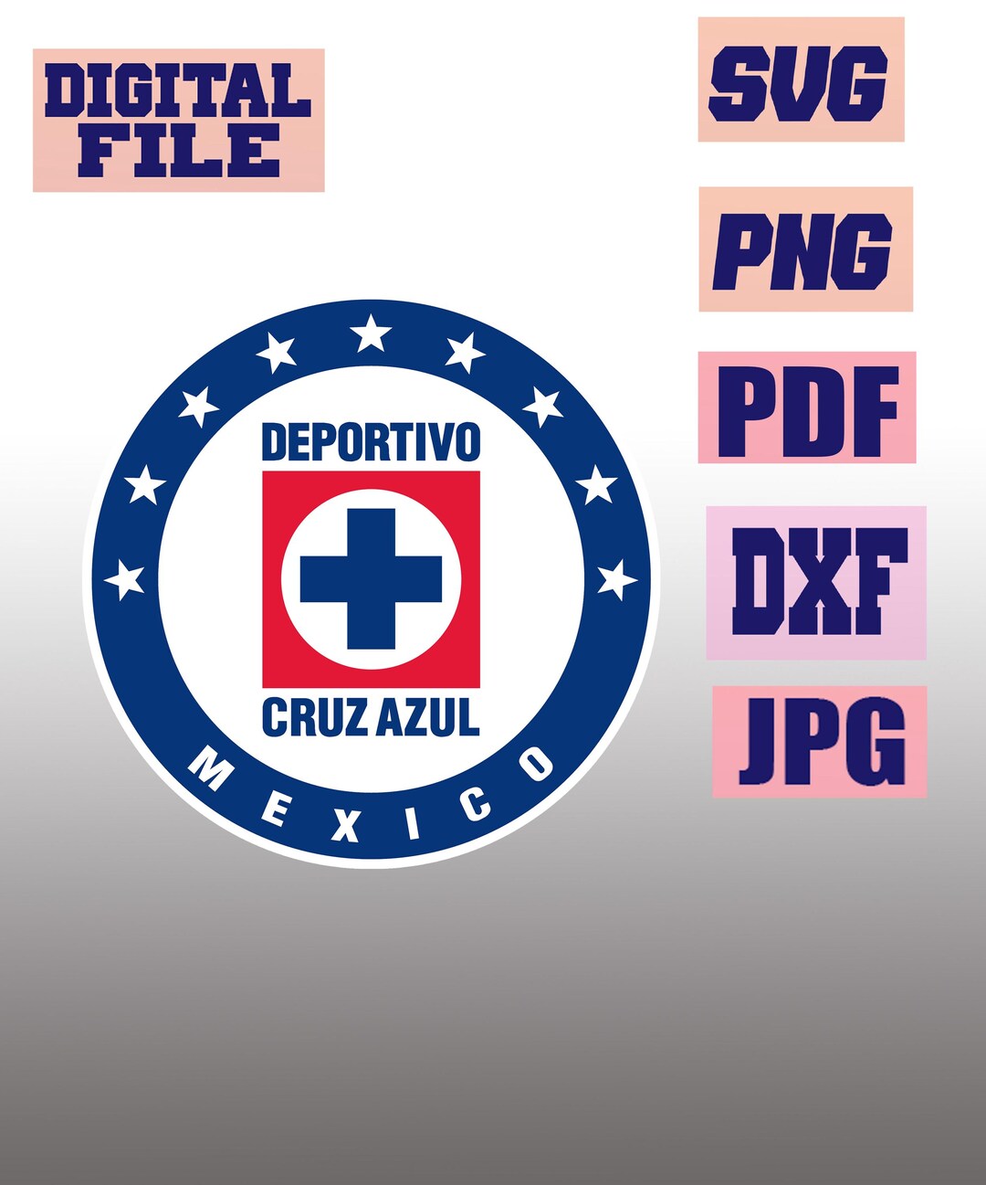 Svg/png/dxf/jpg/pdf Cruz Azul Badge Logo, Soccer Mexico Football Vector ...