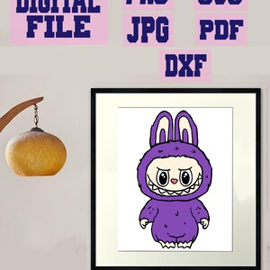 Svg/png/jpg/pdf/dxf Labubu Doll Character 7 Designs Bundle Monsters ...