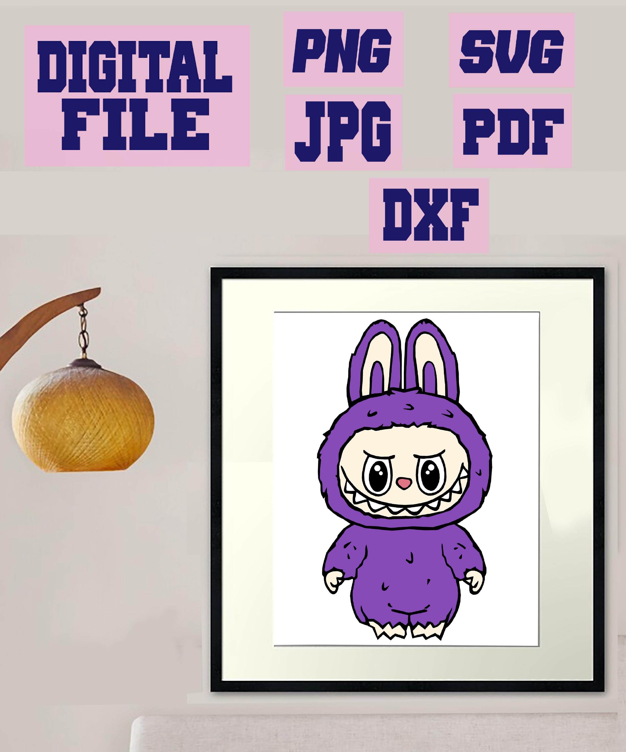 Svg/png/jpg/pdf/dxf Labubu Doll Character 7 Designs Bundle Monsters ...