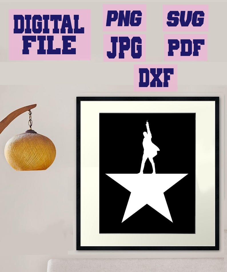 Svg/png/jpg/pdf/dxf Hamilton Star Logo Vector Cut File for Cricut ...