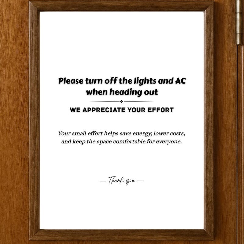 Turn off Ac Sign - Etsy