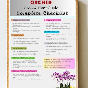 Why Your Orchid Isn’t Blooming – Orchid Care Guide PDF Printable ...