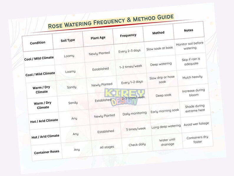 Complete Rose Growing Guide Printable | How to Plant, Grow & Care for ...
